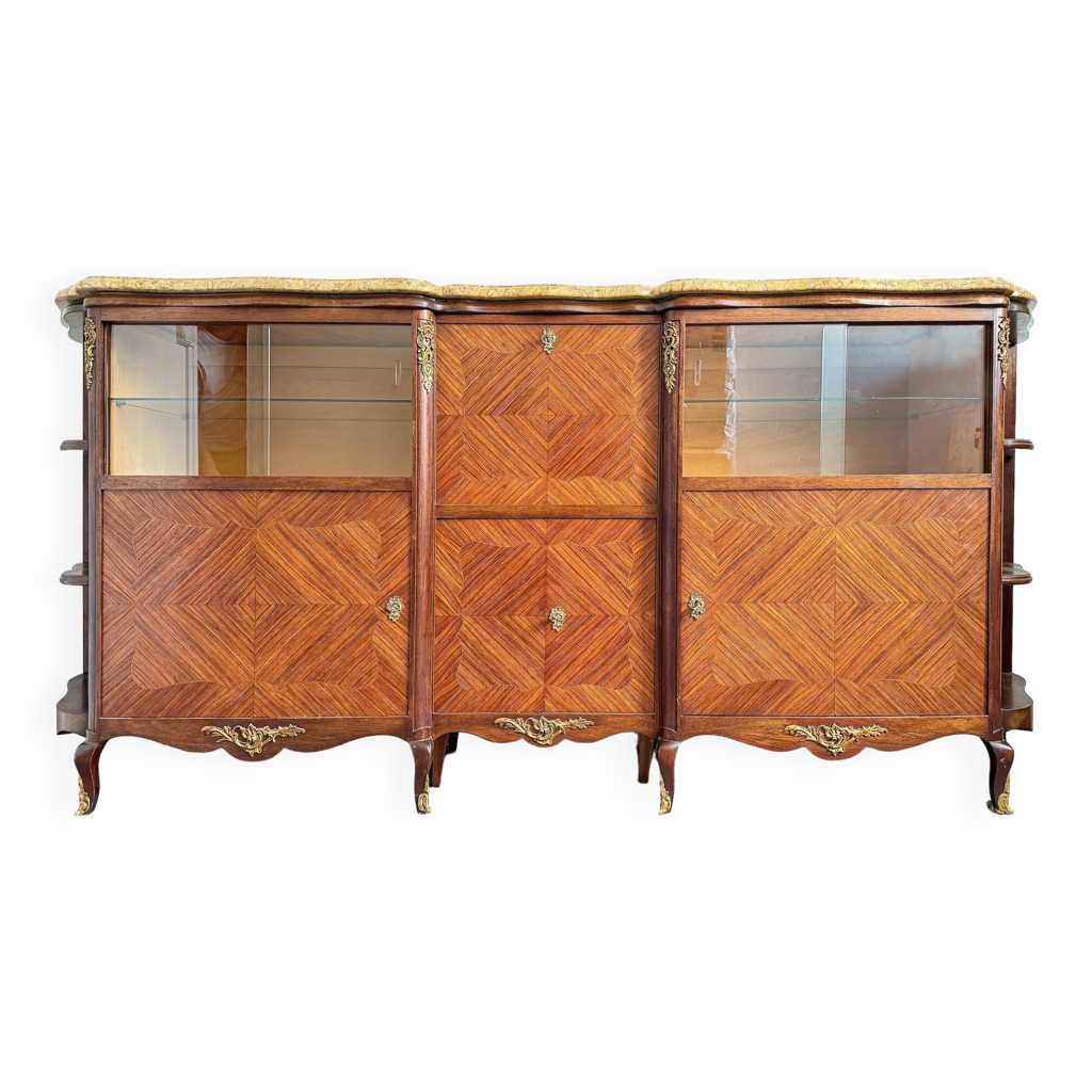 Buffet vitrine de style Louis XV | Selency