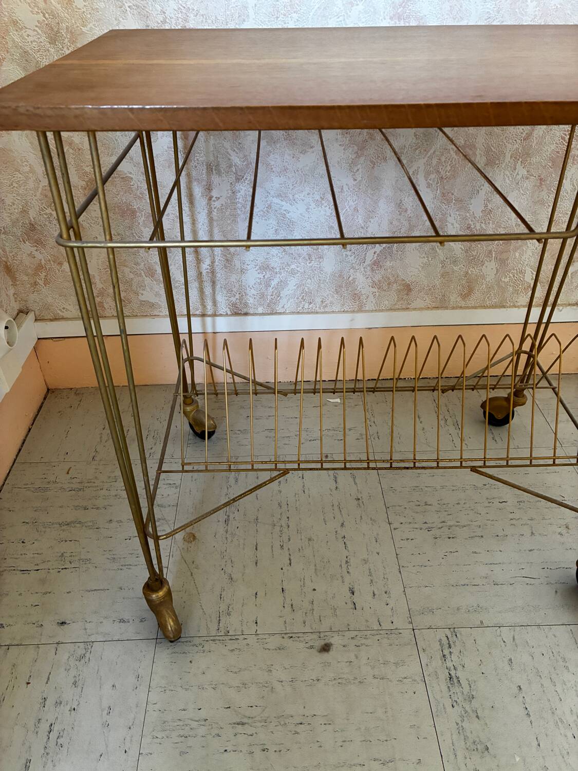 Desserte vintage / Table roulante années 60-70 | Selency