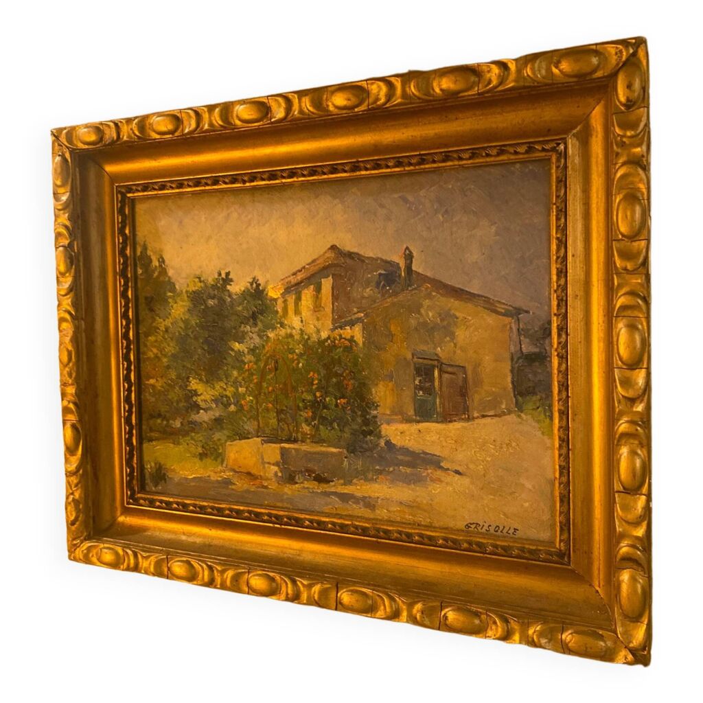 Tableau de ferme peintre provencal | Selency