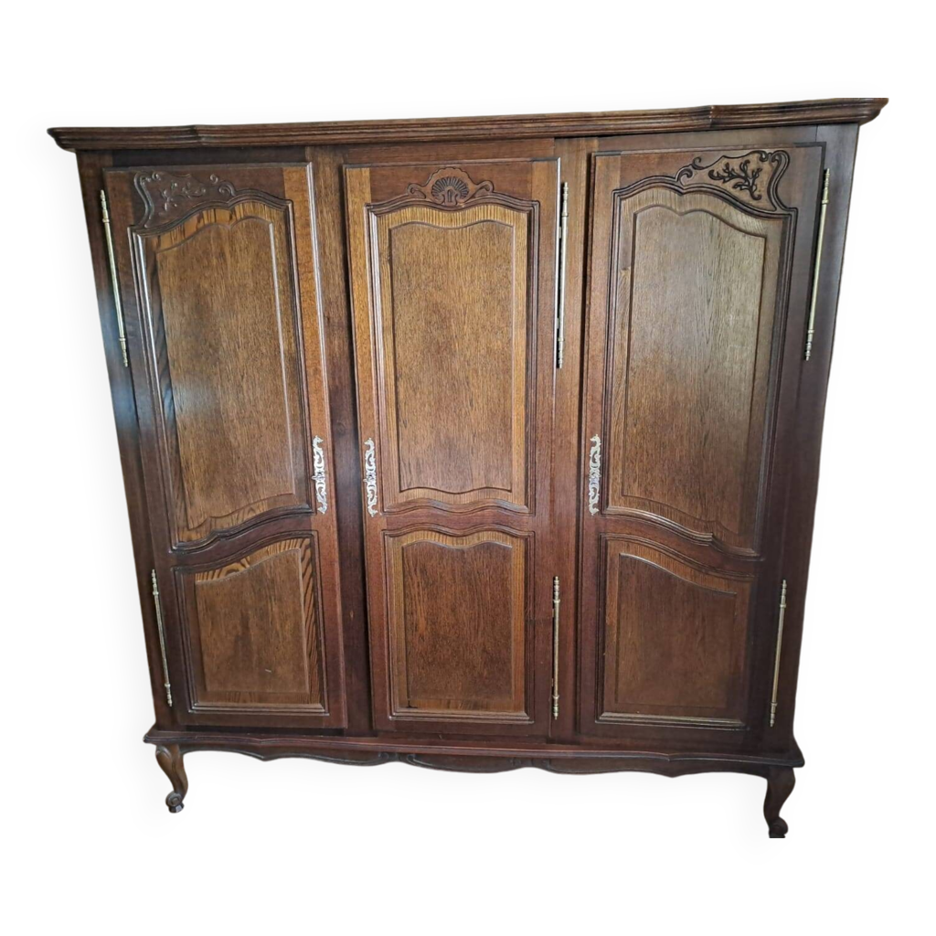 Armoire bois 2/3 penderie 1/3 lingère | Selency