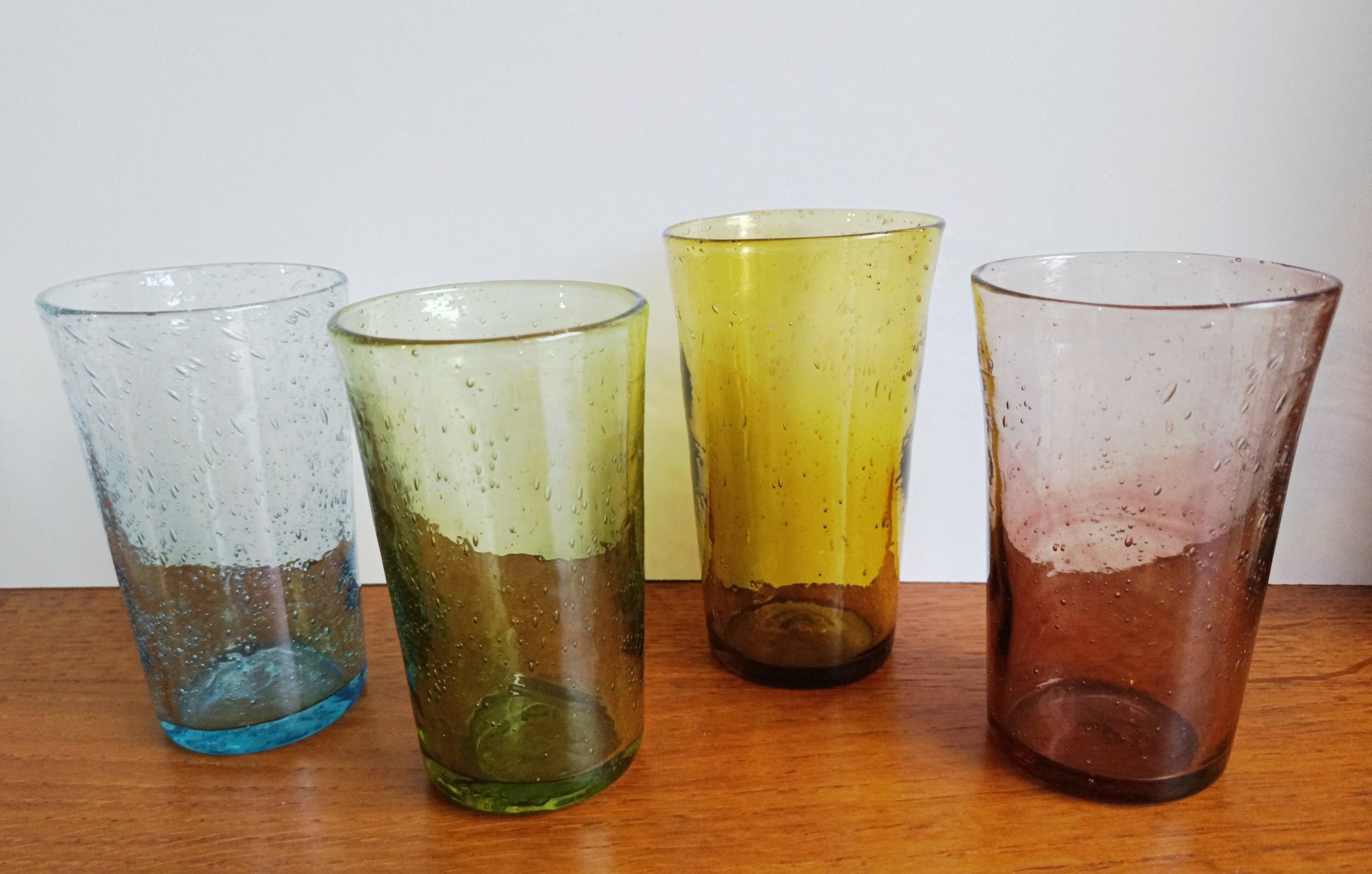 Verres bullés vintages | Selency