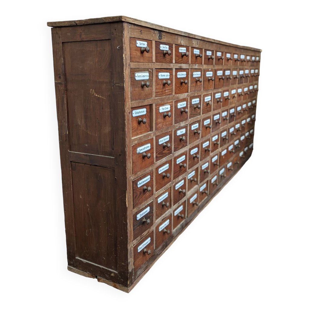 Meuble d’apothicaire 84 tiroirs | Selency