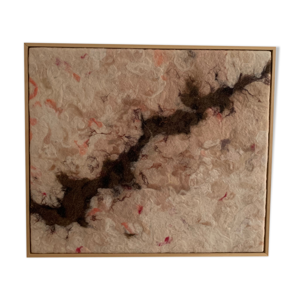 Tableau fait main laine véritable Lumalano | Selency