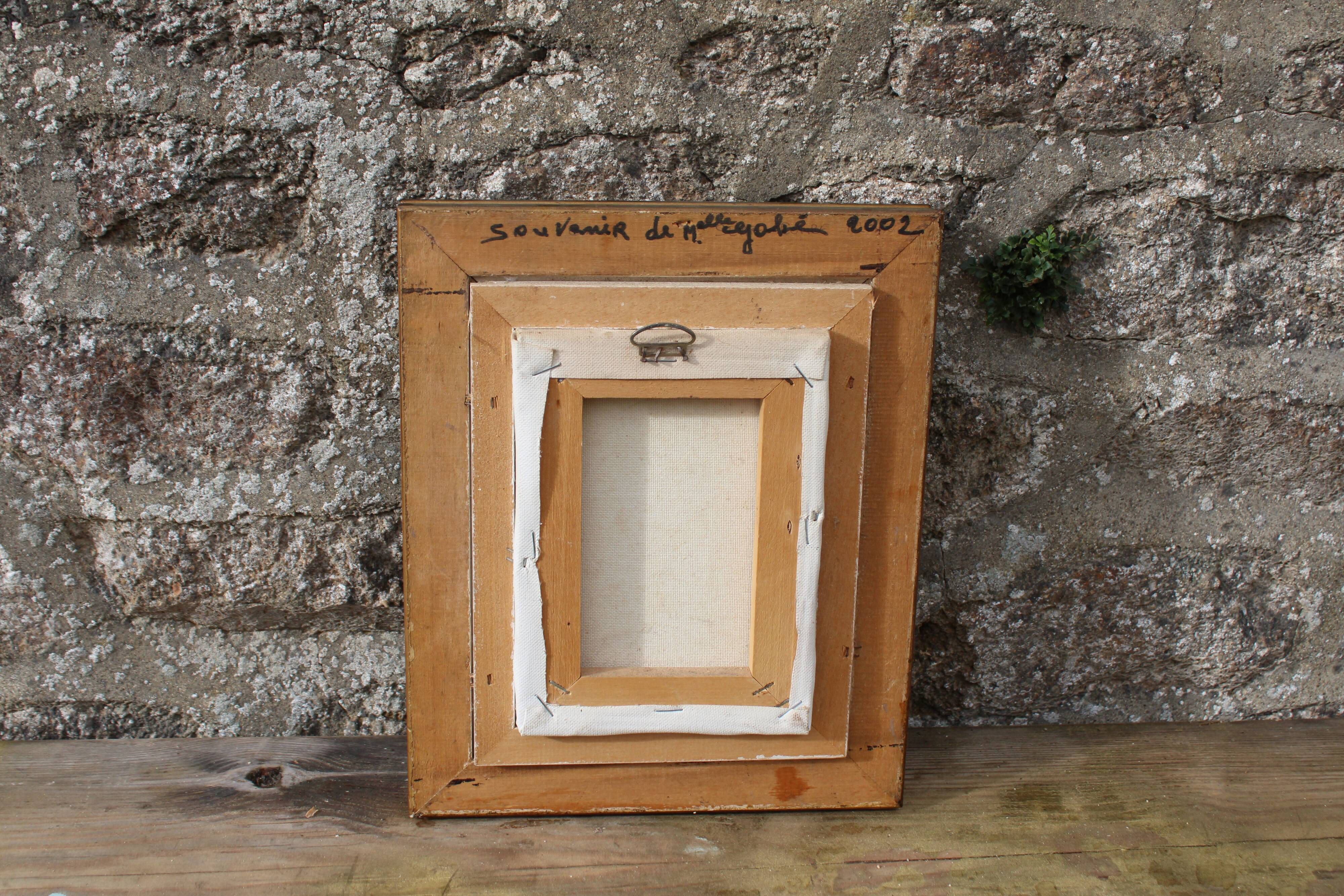 Tableau ancien bouquet de fleurs jaunes signé Ronard | Selency