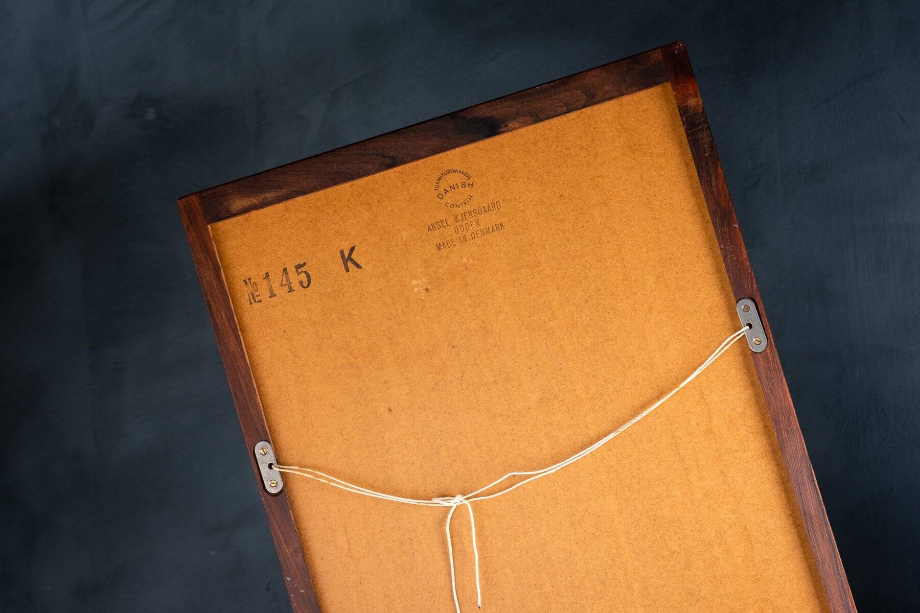 Miroir Modèle 145 en Palissandre par Aksel Kjersgaard, Danemark, 1960s ...