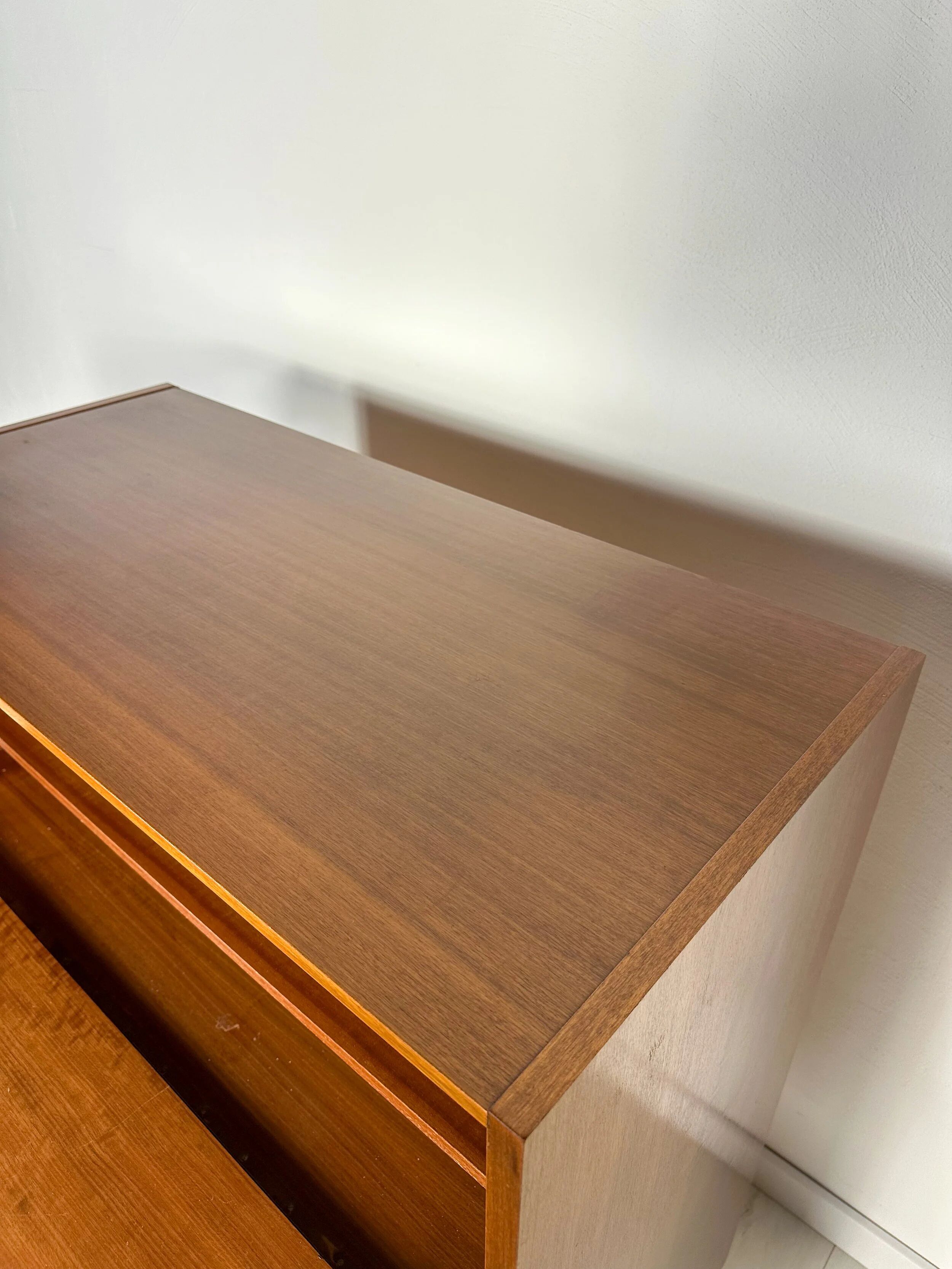 1960s Vintage Minimalistic Walnut Cabinet/Secretary | Selency