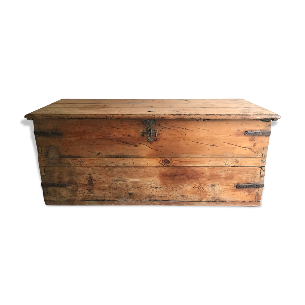 Coffre ancien en pin | Selency