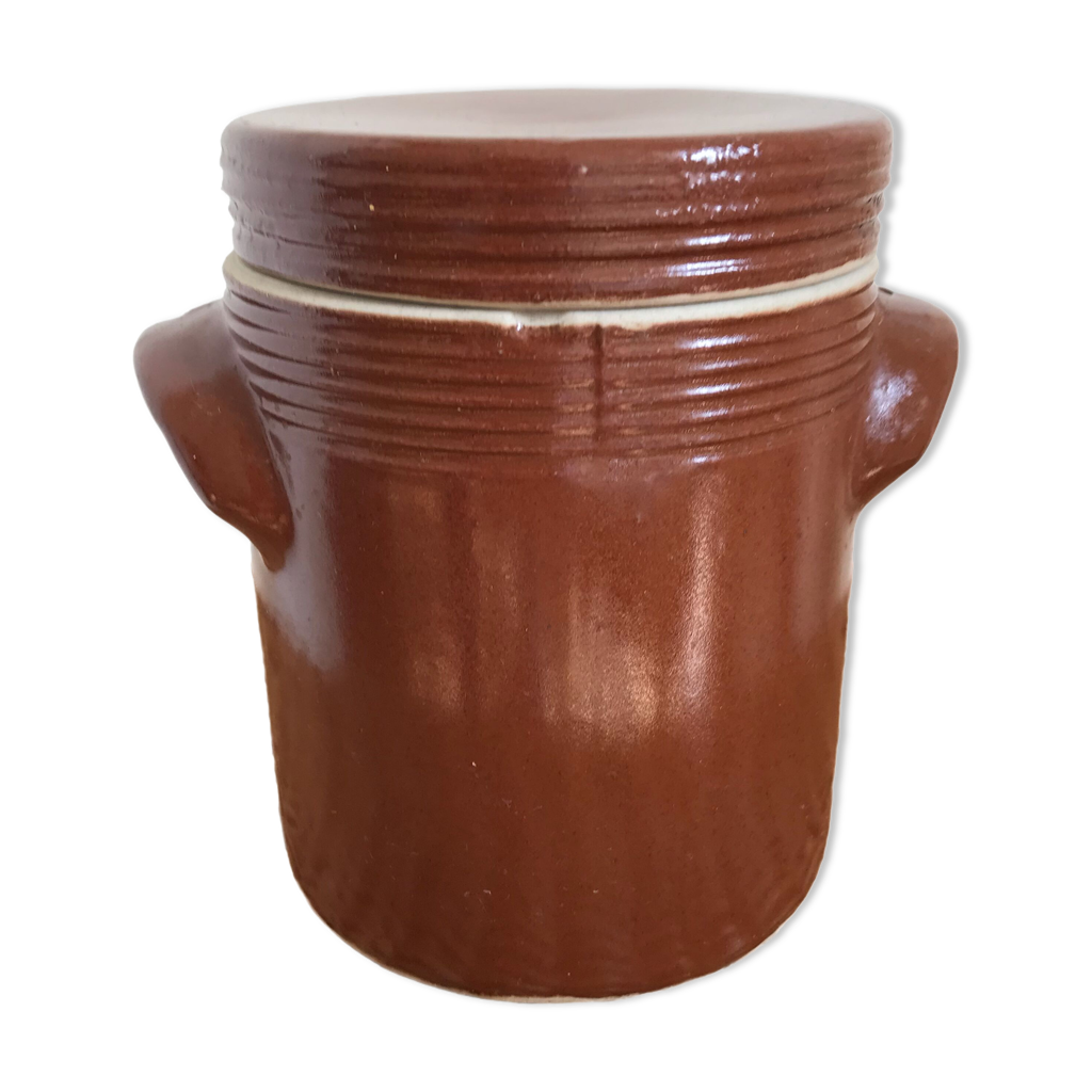 Pot en grès avec couvercle | Selency