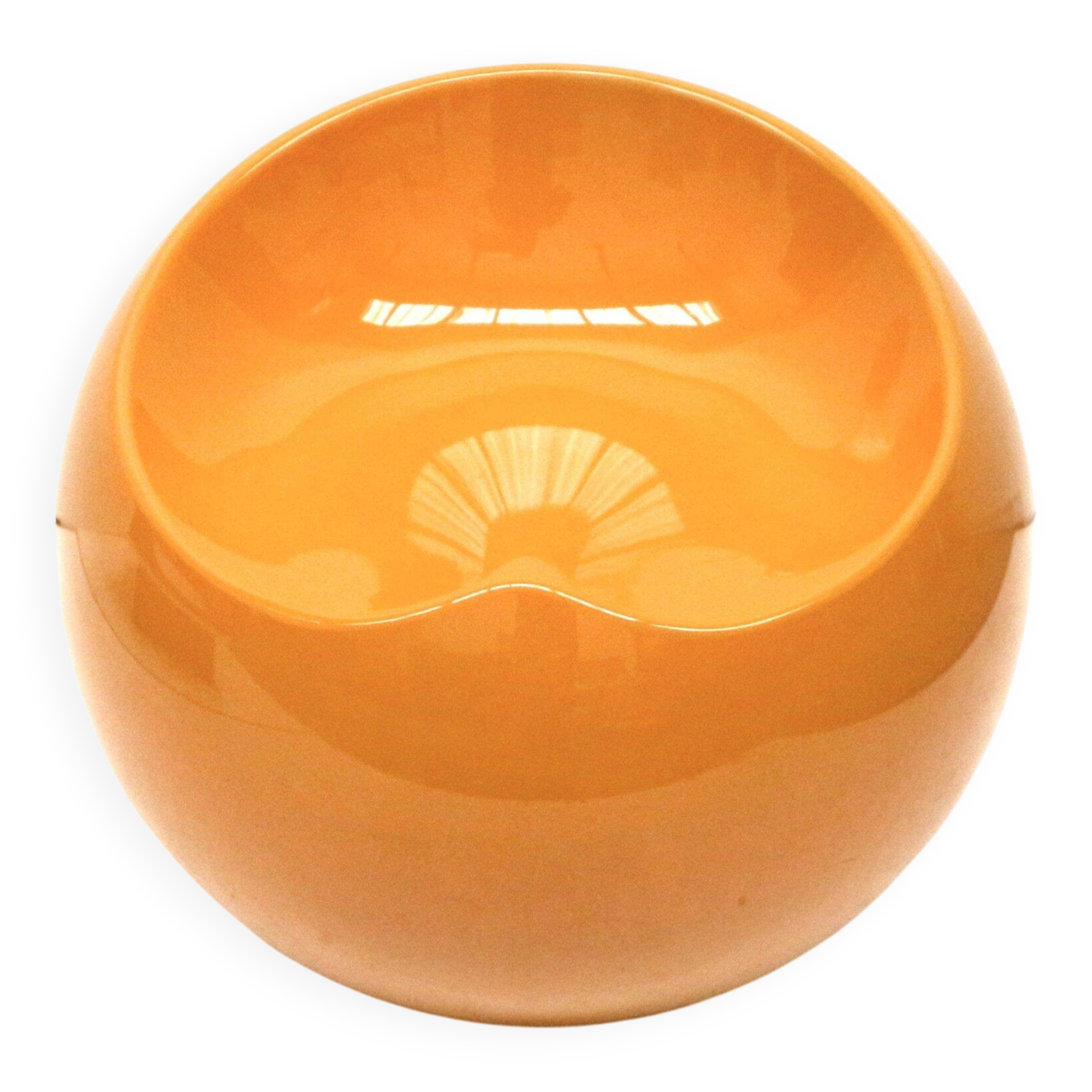 Ottoman orange space age par Finn Stone, années 1990 | Selency