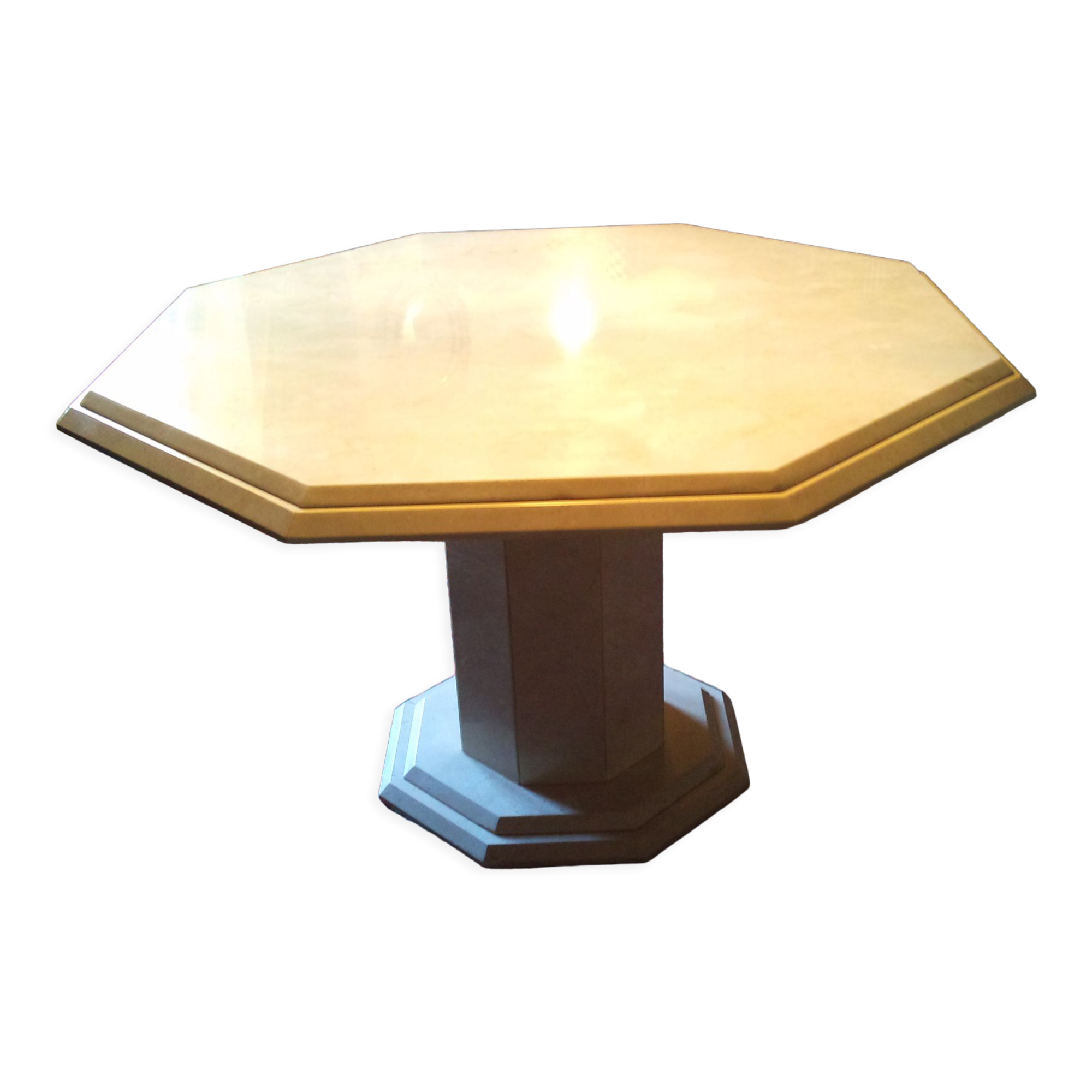 Table octogonale à manger en marbre | Selency