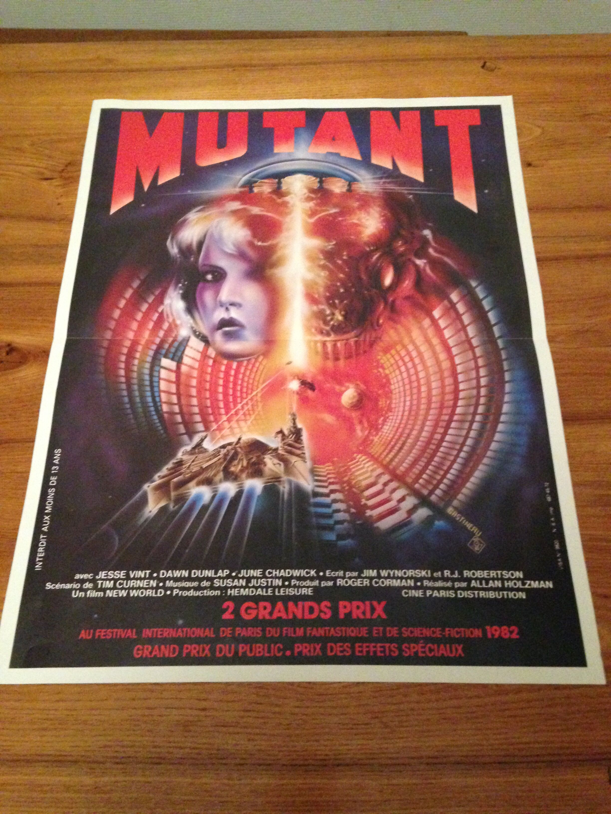 Affiche du film "Mutant" 1982 - 53x29cm | Selency