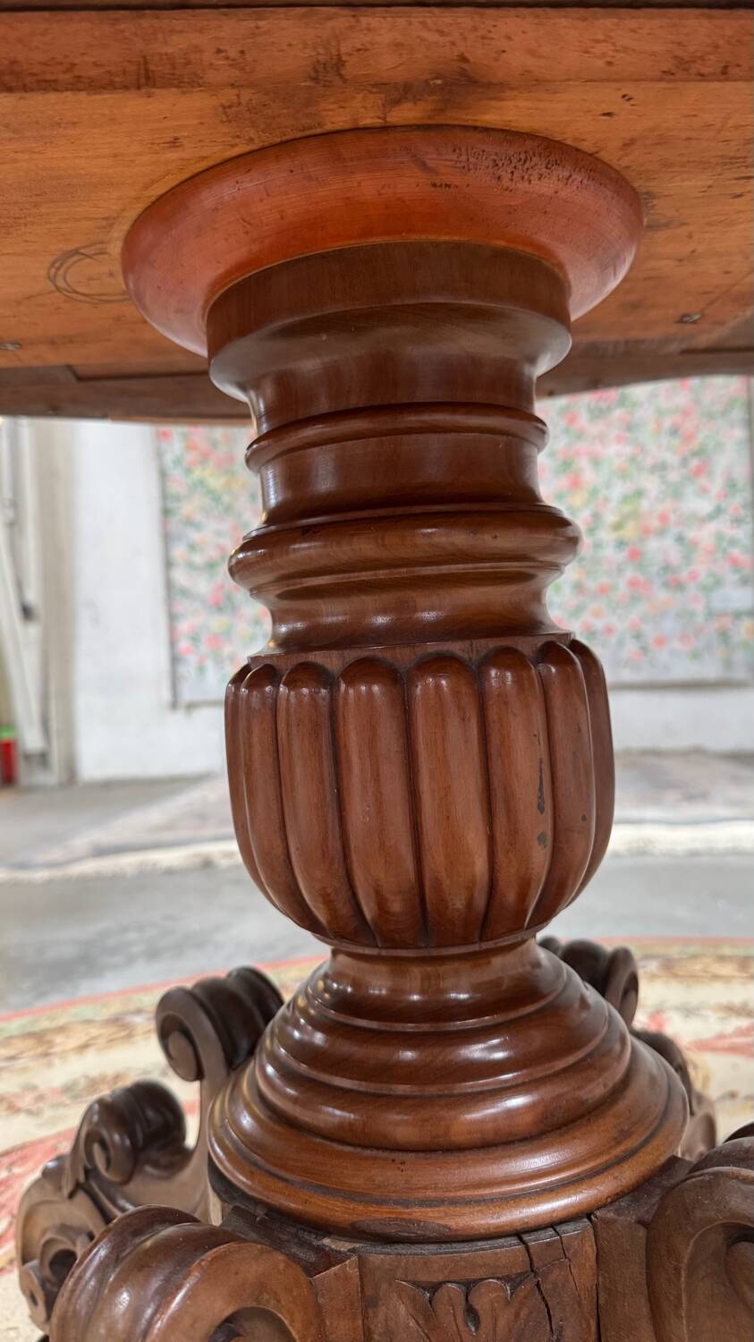 Guéridon violon ancien en noyer | Selency