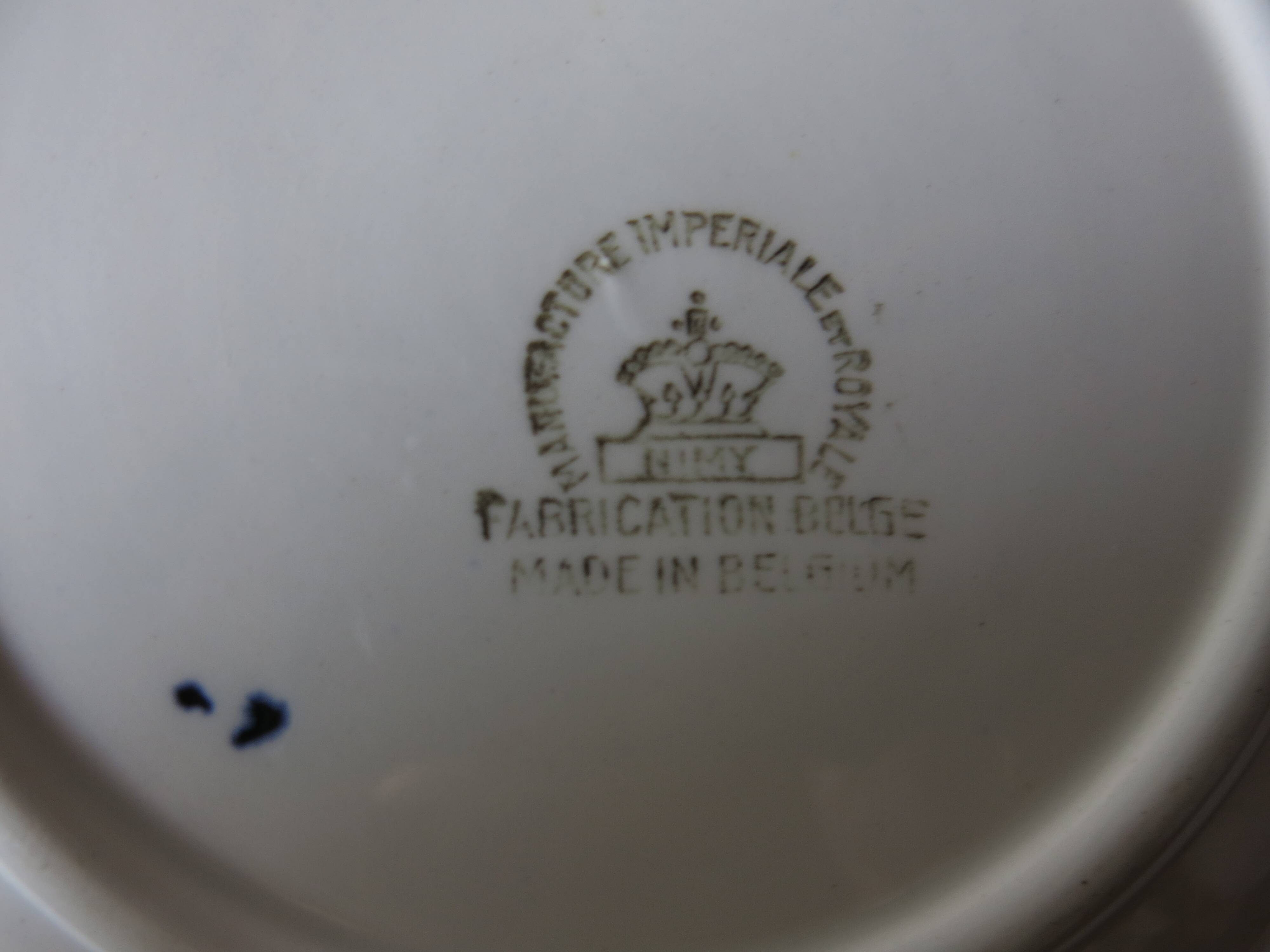 5 assiettes creuses de la manufacture impériale et royale , modèle ...