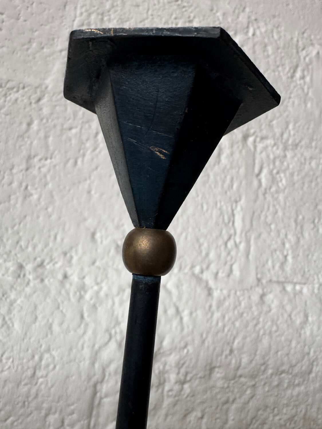 Bougeoir en bronze design Memphis, années 80 | Selency