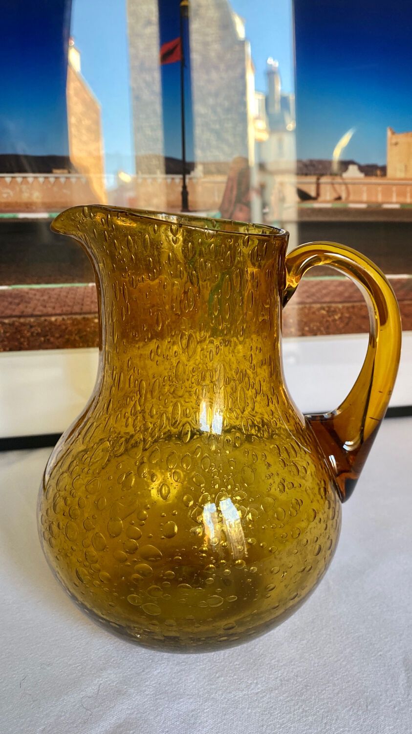 Pichet verre soufflé Biot | Selency