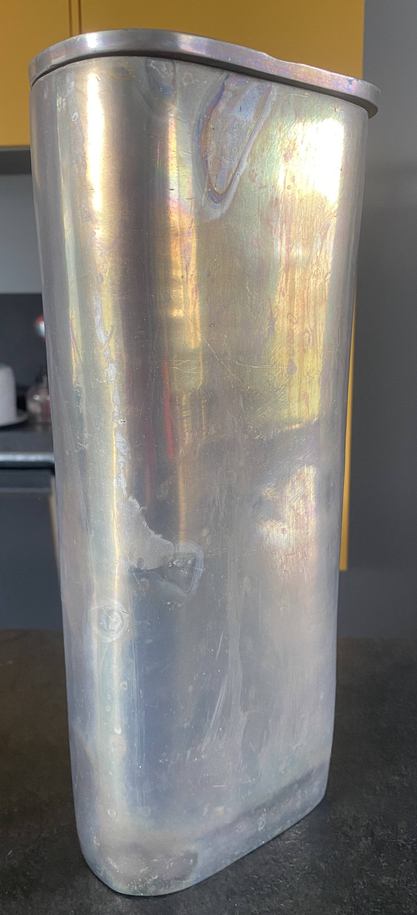 Vase vintage inox années 70 | Selency