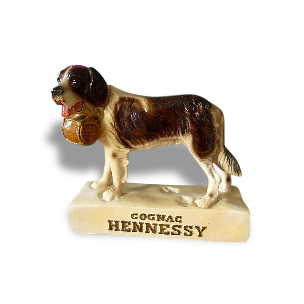 Rare présentoir de bistrot publicité Saint-Bernard Cognac Hennessy ...