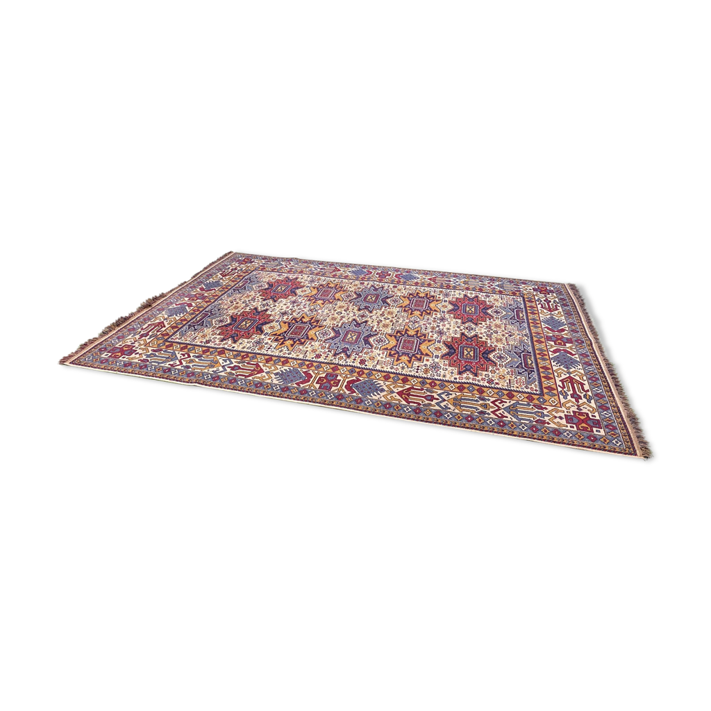 Tapis iranien en laine fait main 300x200cm | Selency