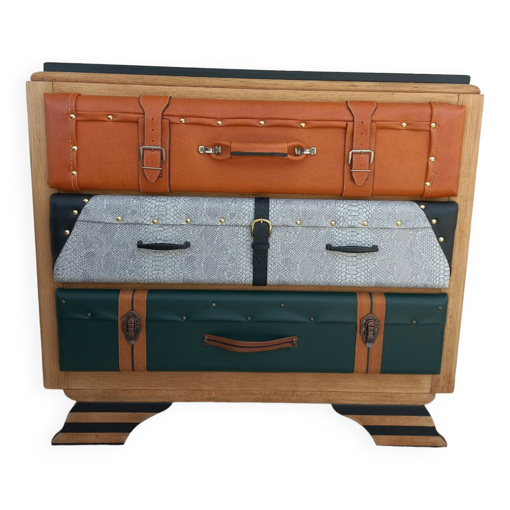 Commode relookée en valises | Selency