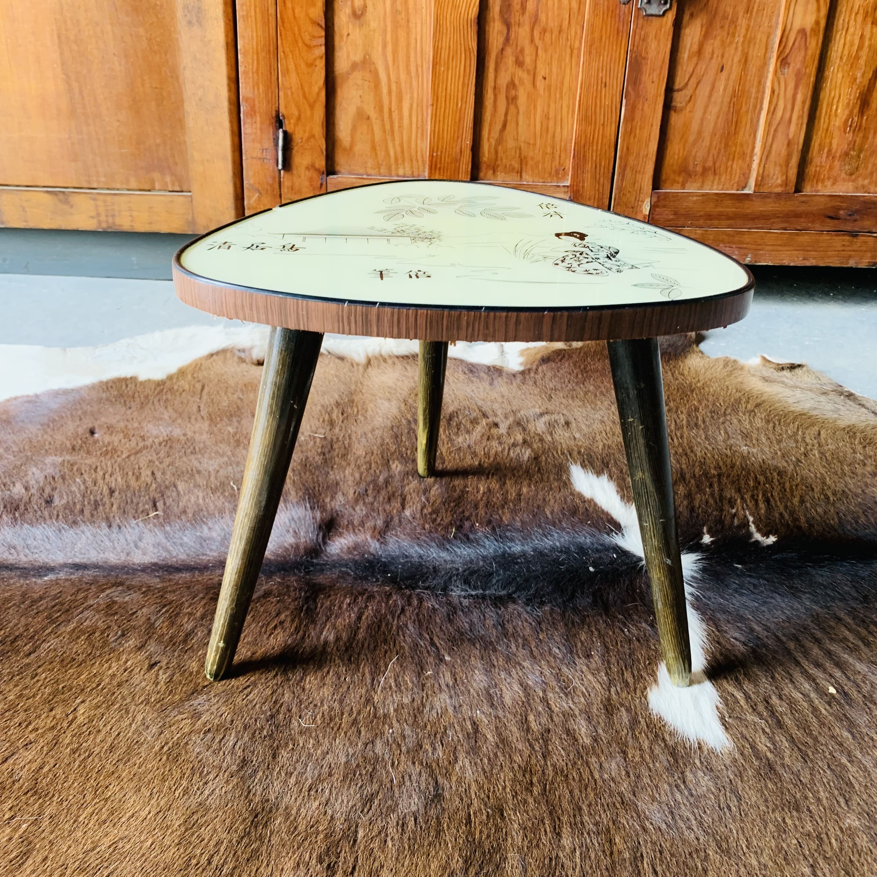 Table basse tripode japonisante | Selency