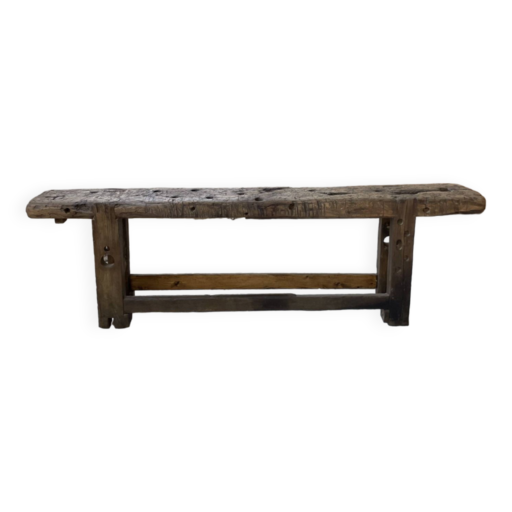 Etabli, console en chêne massif | Selency