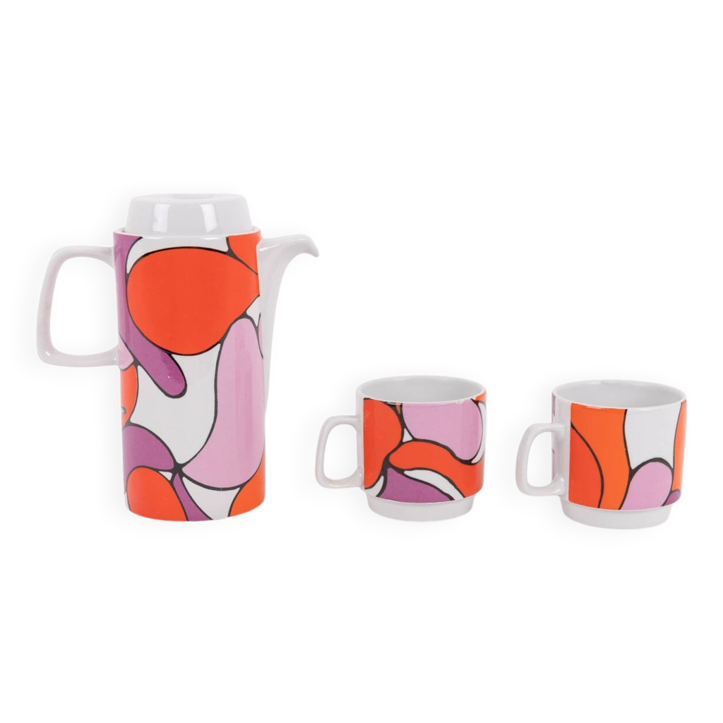 Service à thé/café Ceramica Franco Pozzi, Italie des années 1970 | Selency
