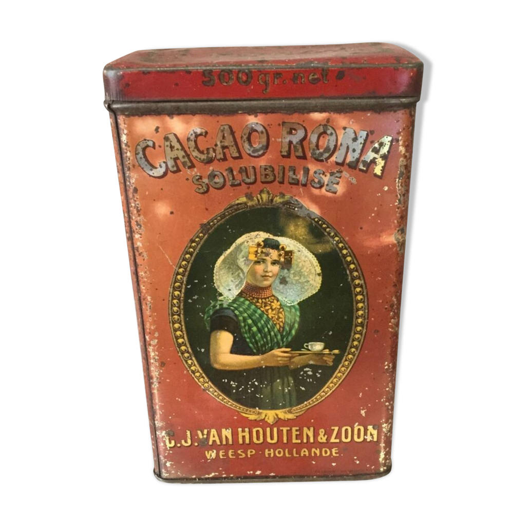 Boîte publicitaire cacao Rona van Houten | Selency