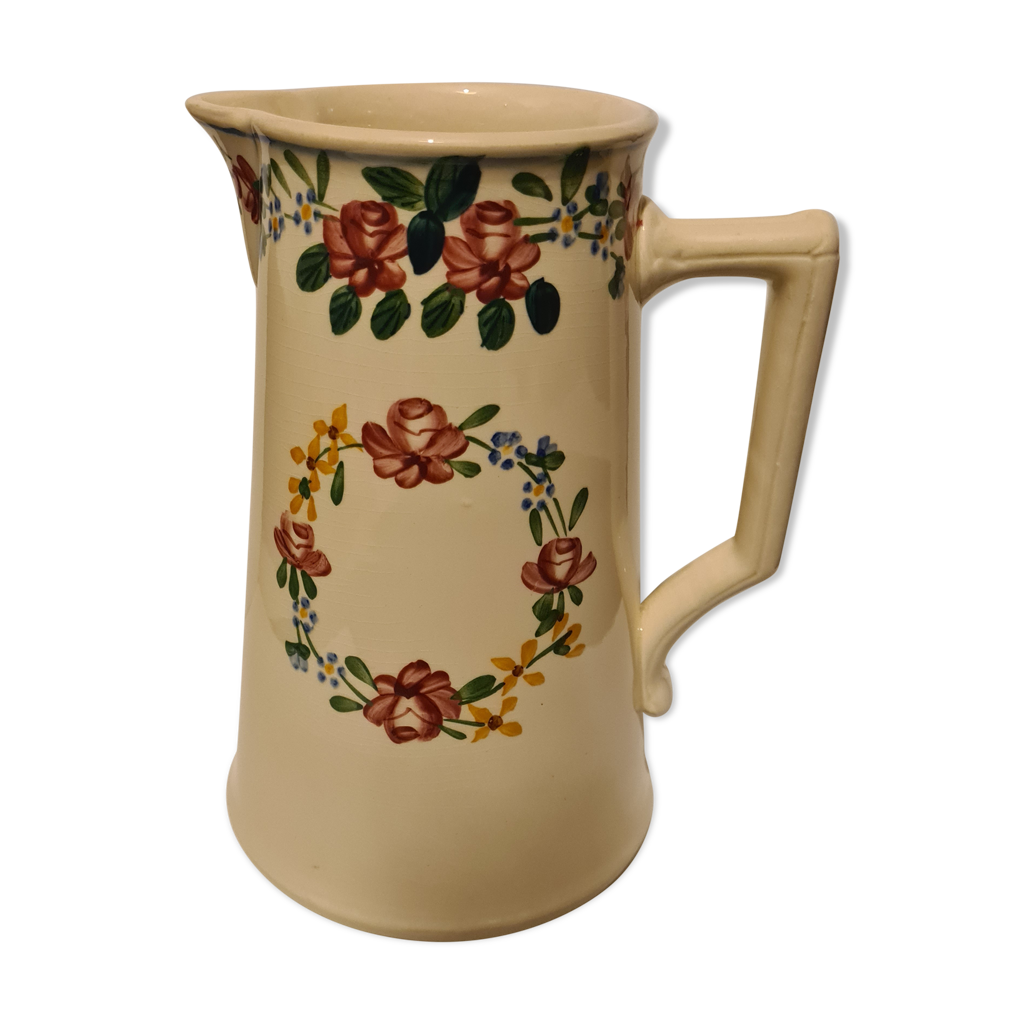 Pichet en faïence de Sarreguemines modèle Piccola | Selency