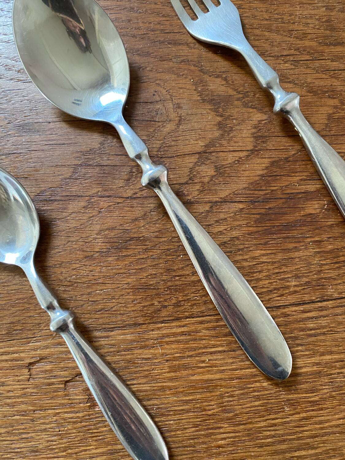 Couverts inox massif années 80. | Selency