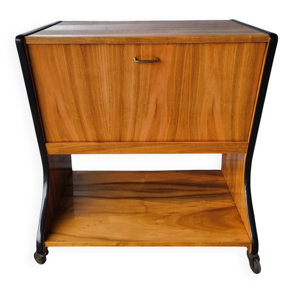 Authentique ancien meuble bar console rangement Hi-fi Vintage | Selency