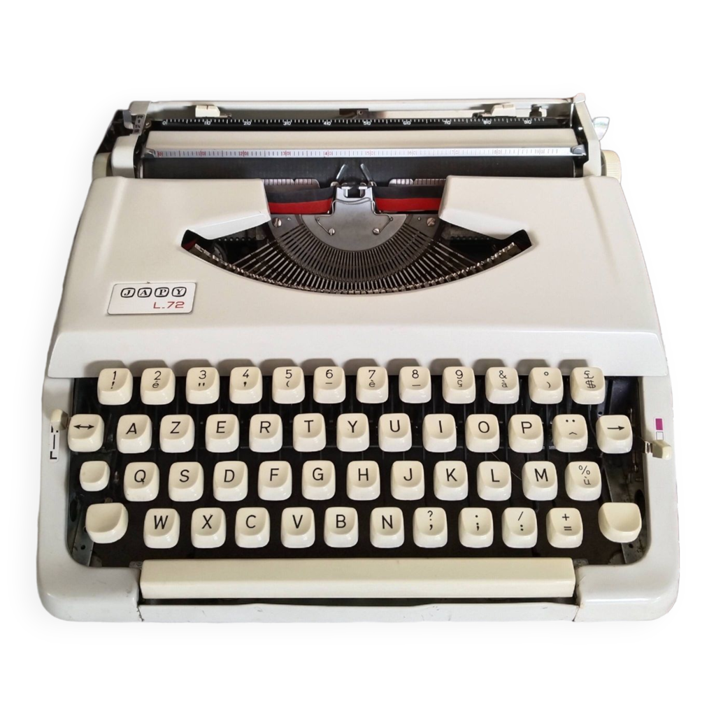 Machine à écrire portative Jappy L 72, fonctionnelle, ruban neuf | Selency