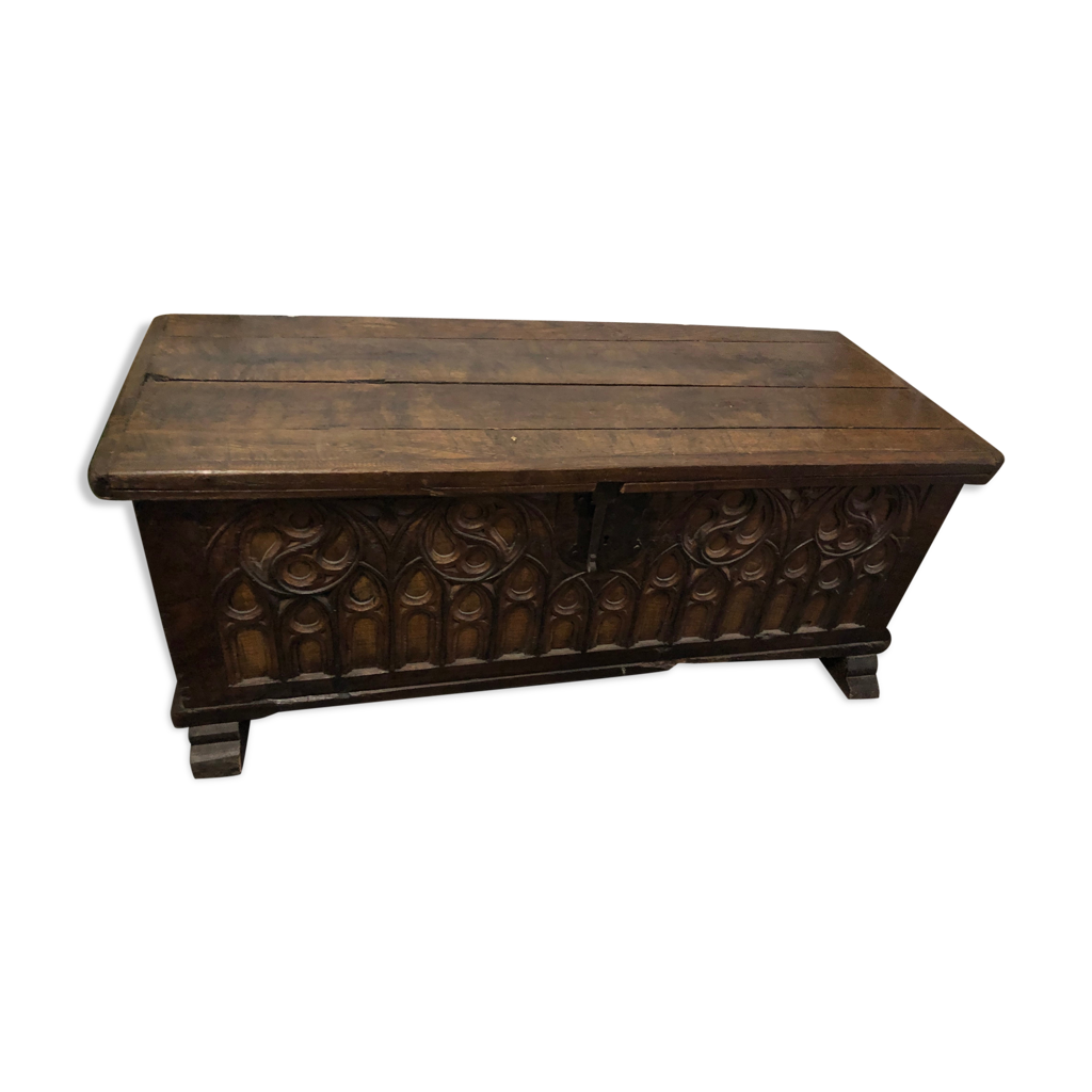 Coffre gothique en chaîne haute époque | Selency