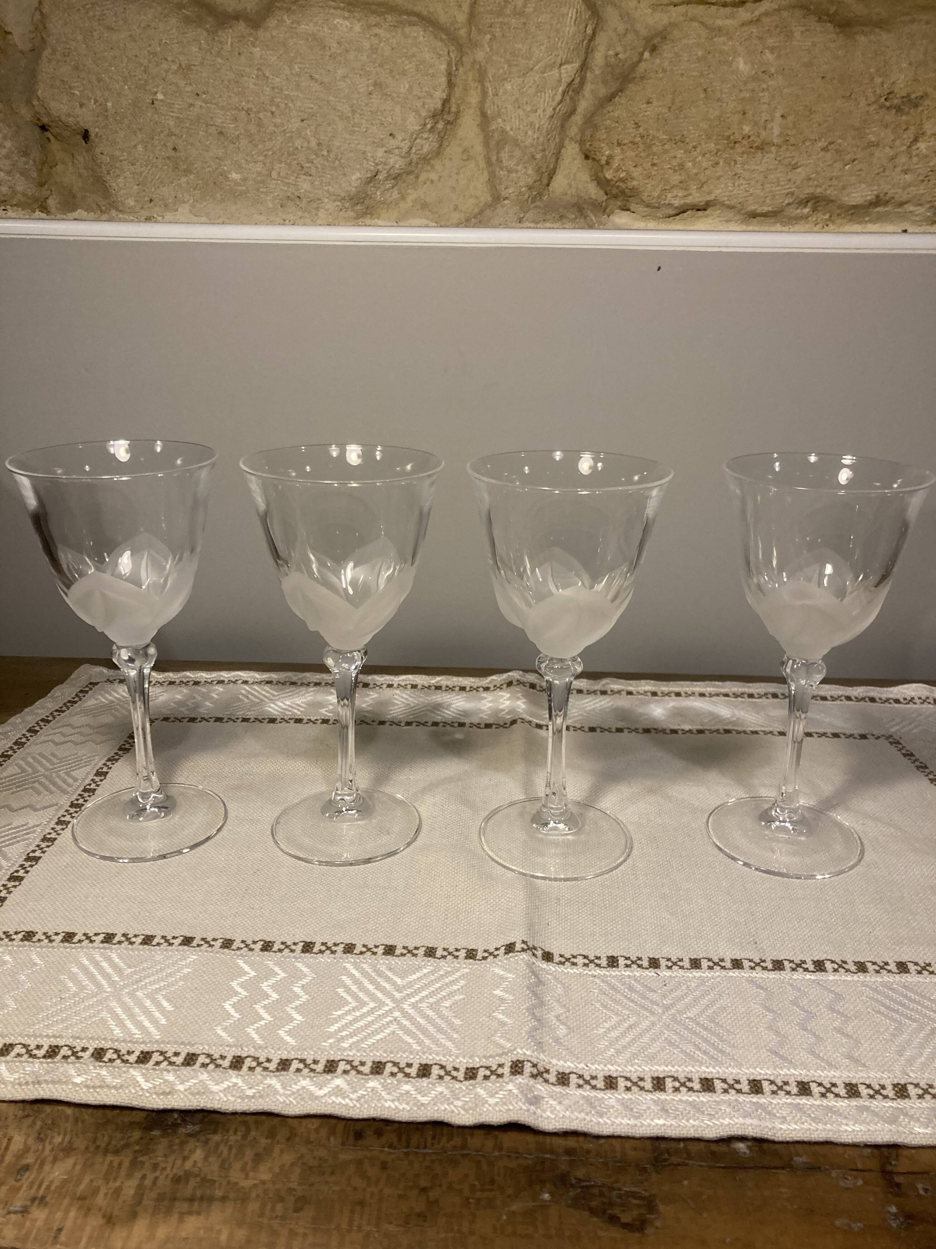 Superbe verre en cristal j g durand d’arqués, vintage | Selency