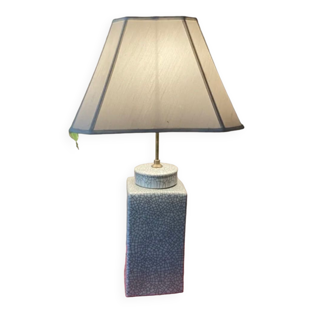 Lampe en faïence fait main signée et variateur Tiai Guang | Selency