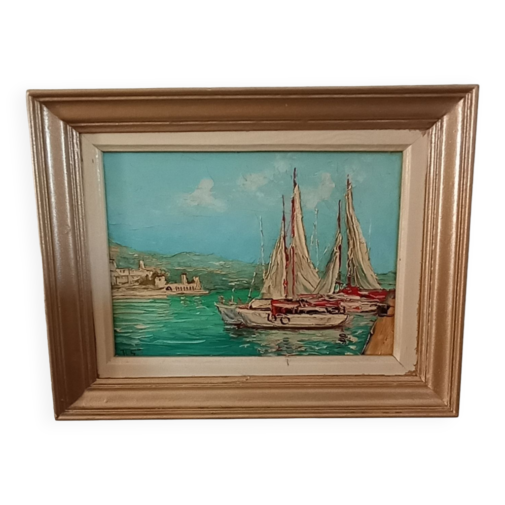 Robert giovani 1900-1977 cote d'azur marine | Selency