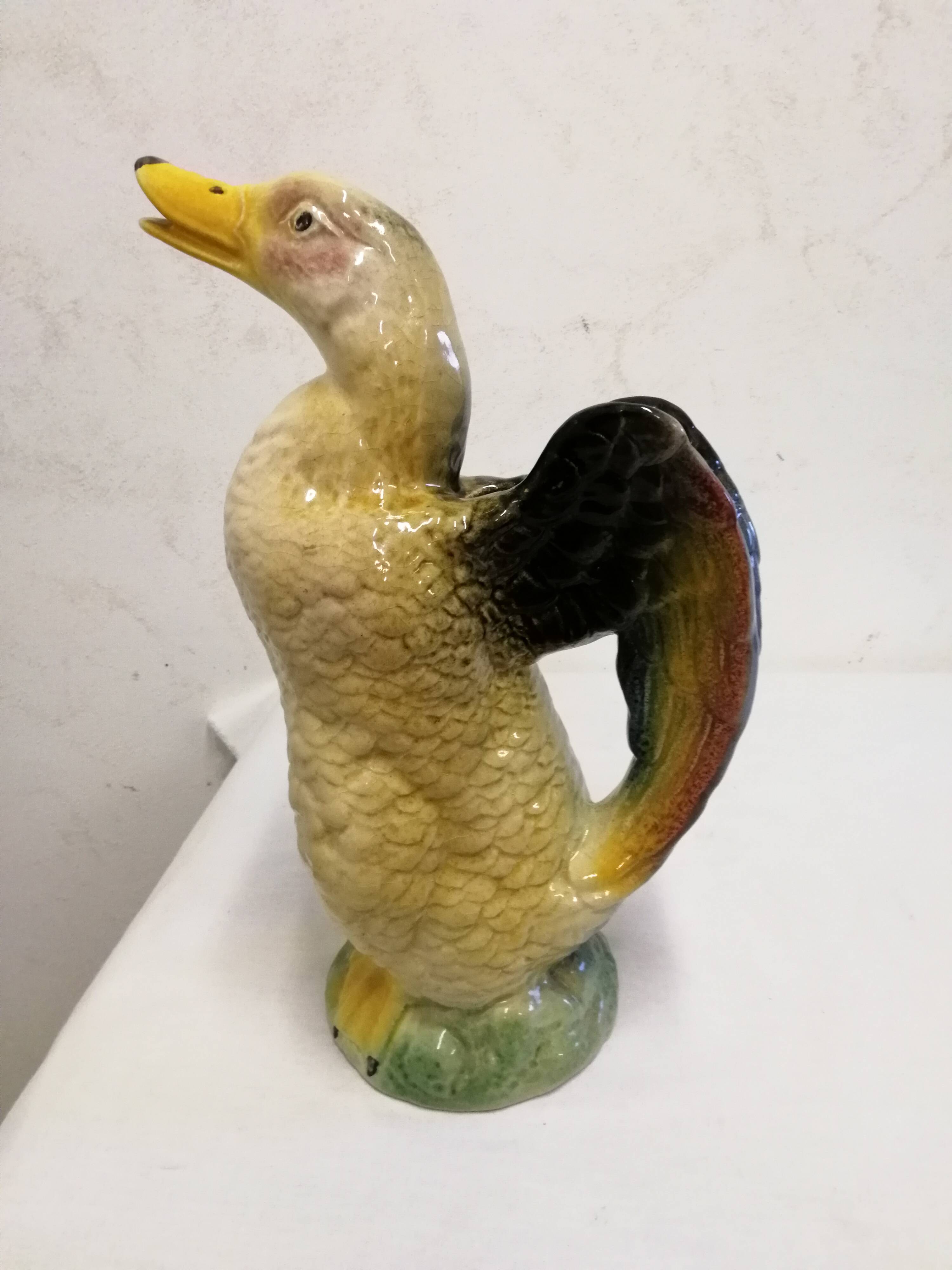 Pichet en barbotine canard / oie | Selency