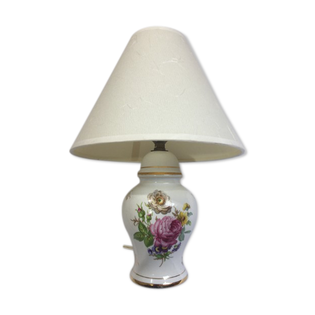 Lampe de chevet en porcelaine /vintage /France | Selency