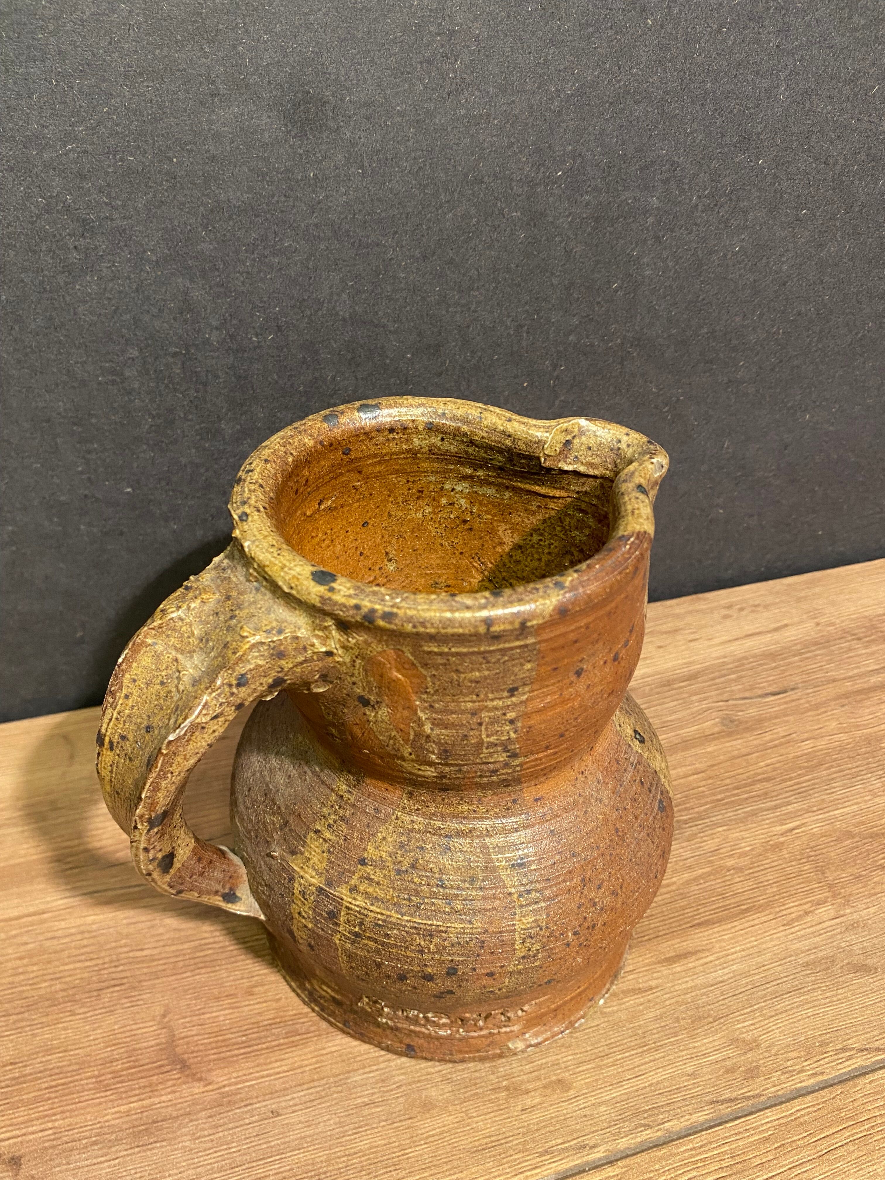 Pichet en grès de la Borne signé B. Fabre | Selency