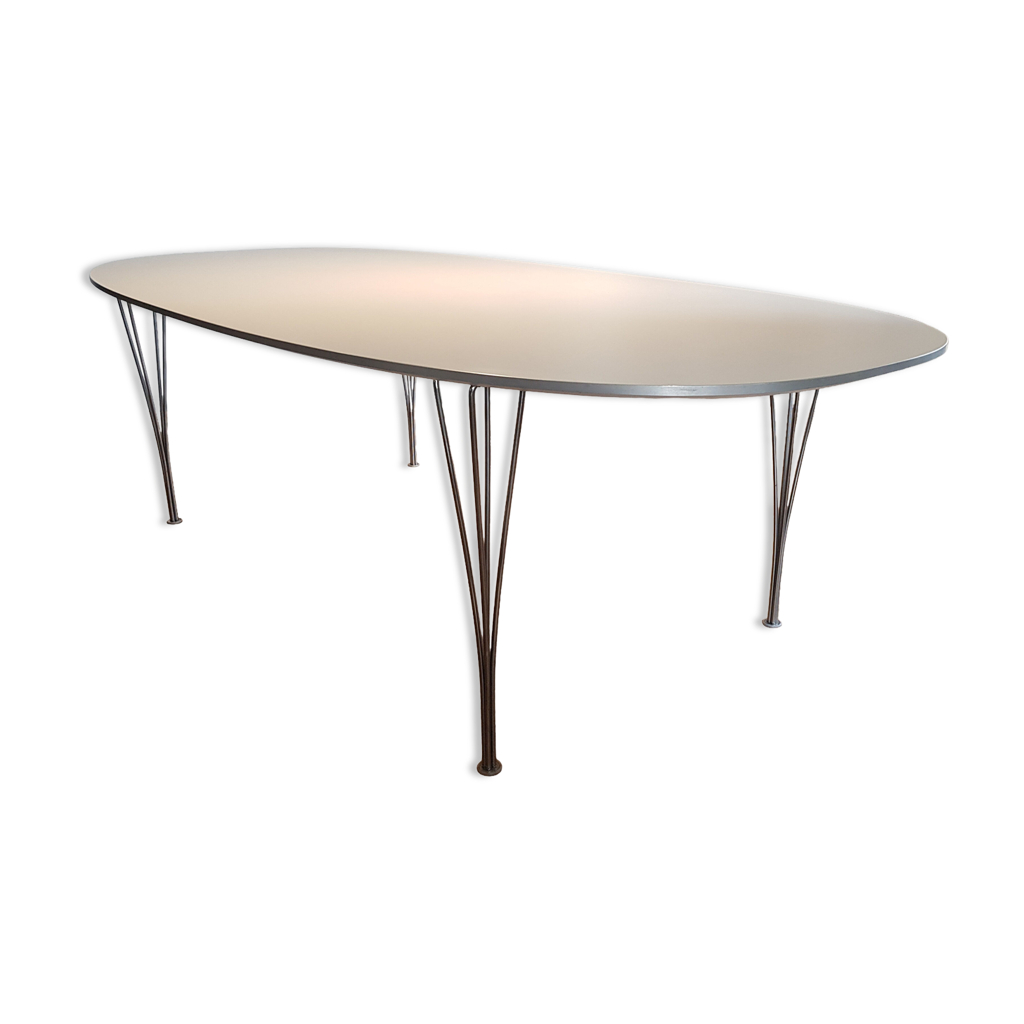 Table originale série Super-Ellipse design Piet Hein, Bruno Mathsson et ...