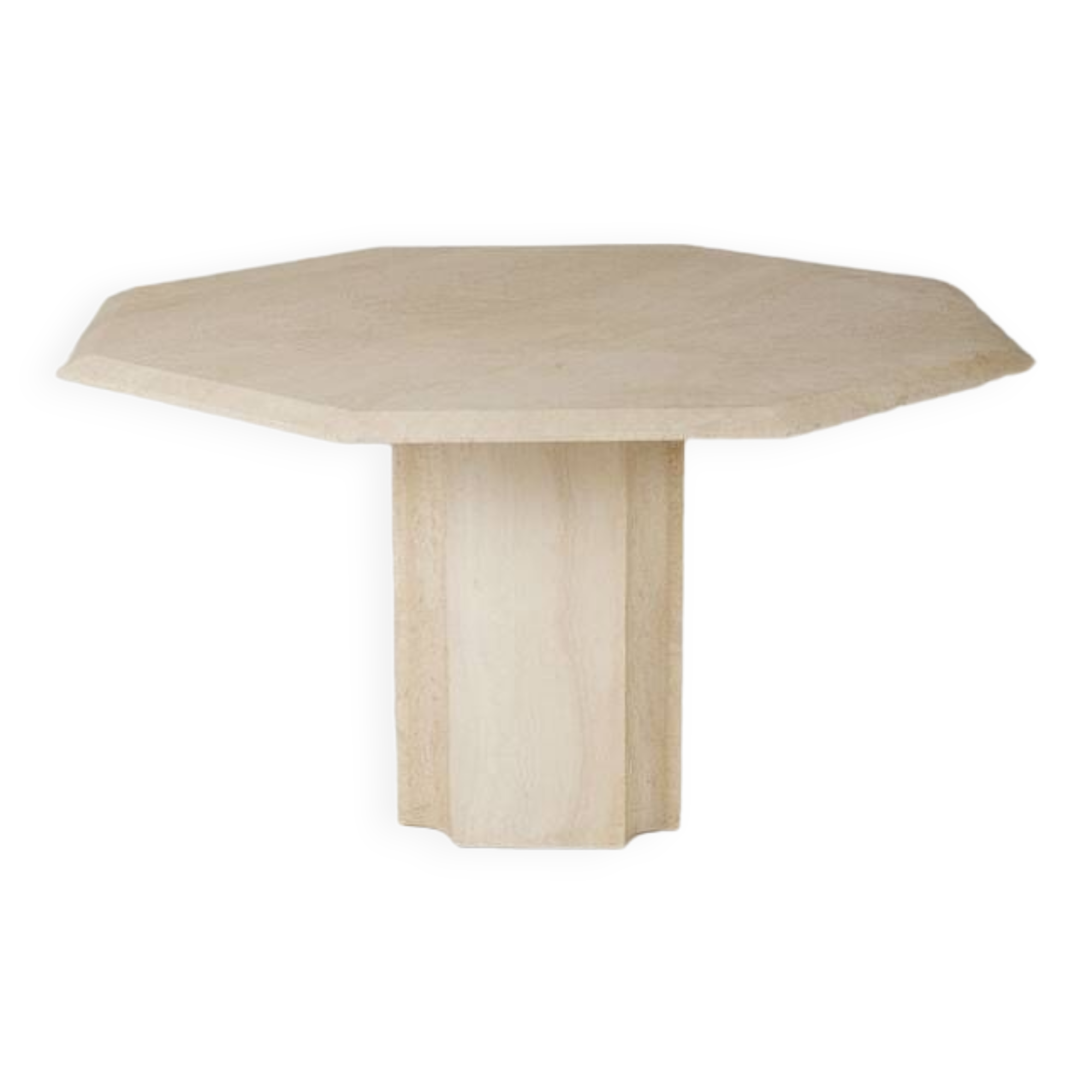 Table octogonale en travertin | Selency