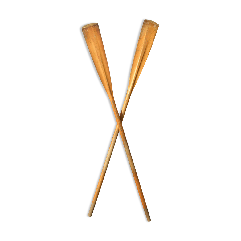 Paire de rames anciennes en bois 153 cm | Selency