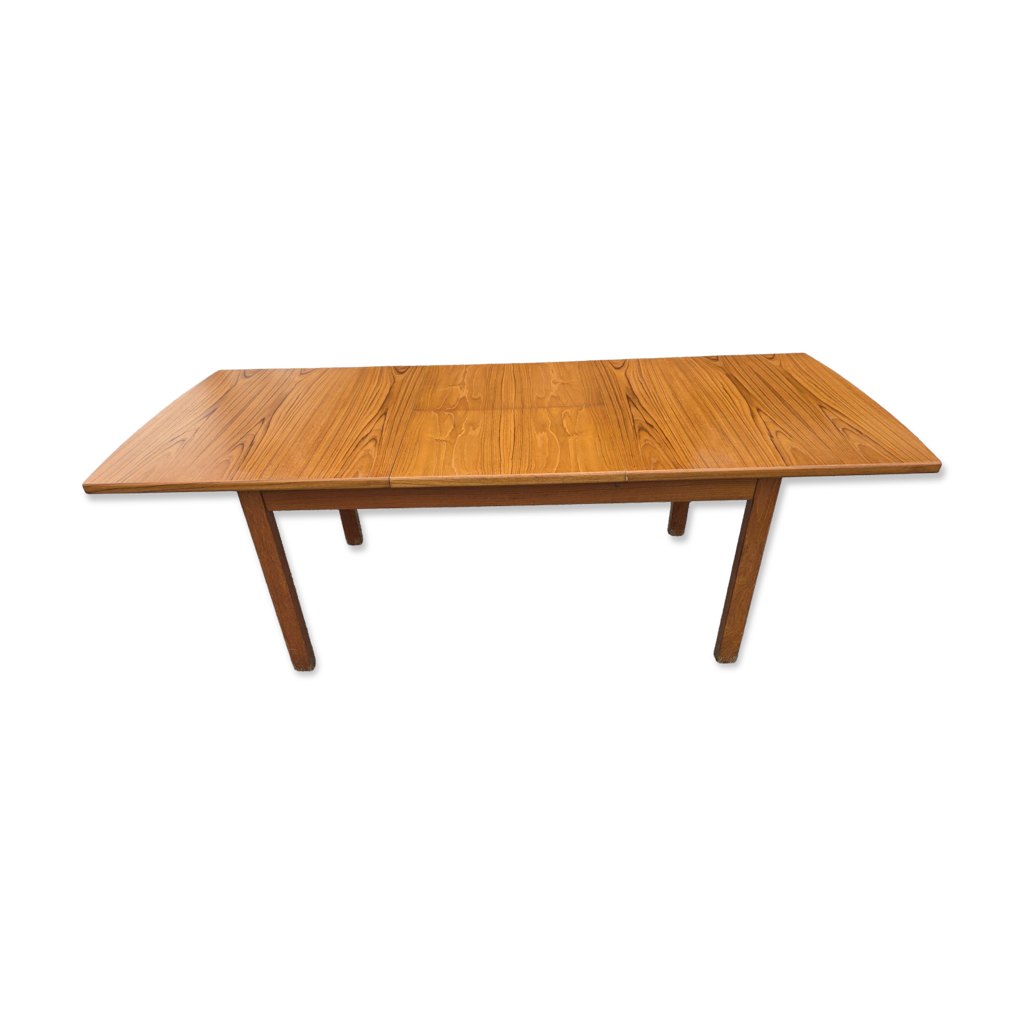 Table scandinave extensible en teck des années 60 | Selency