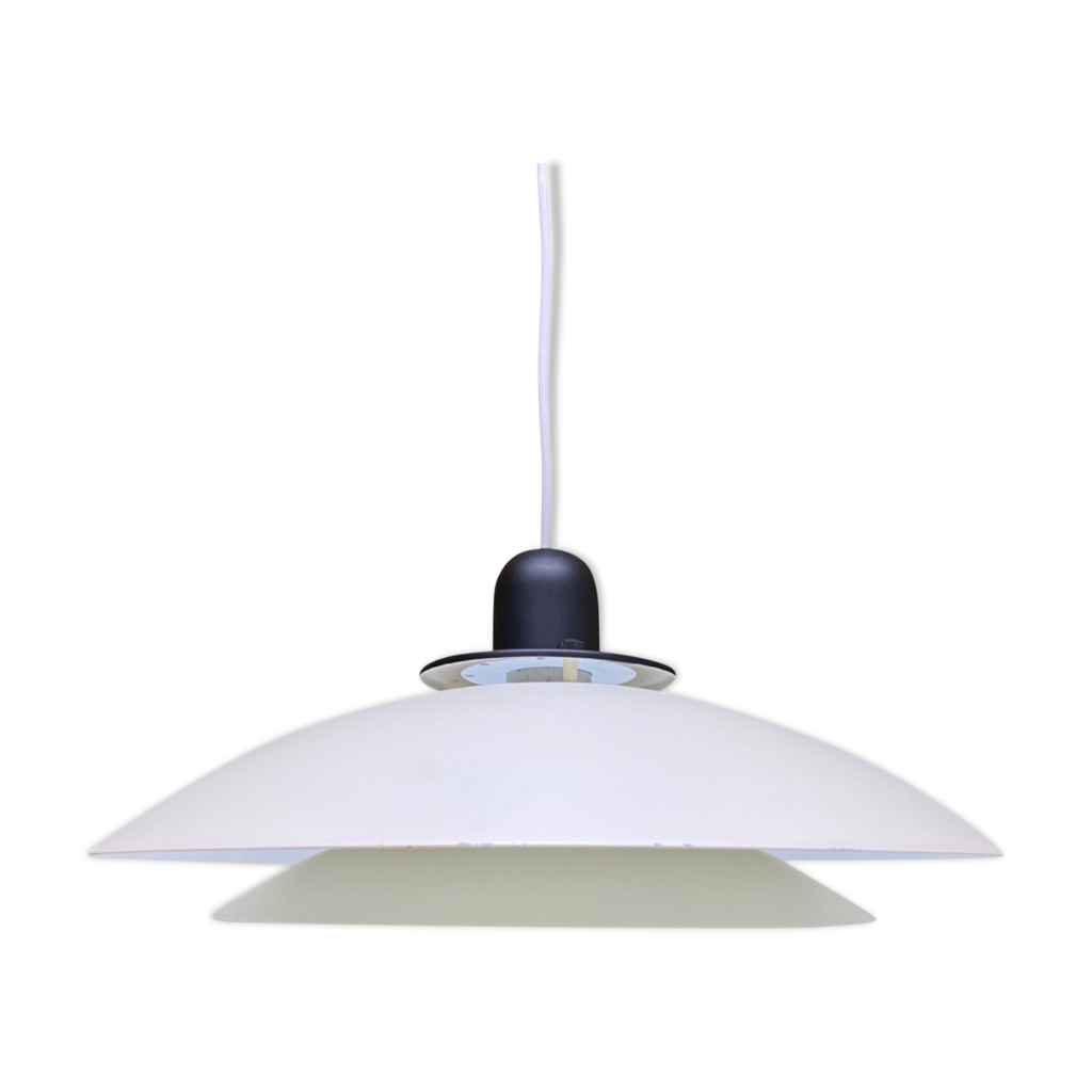 70s Danish Design Hanging Lamp | Vintage Pendant Light White Colored ...