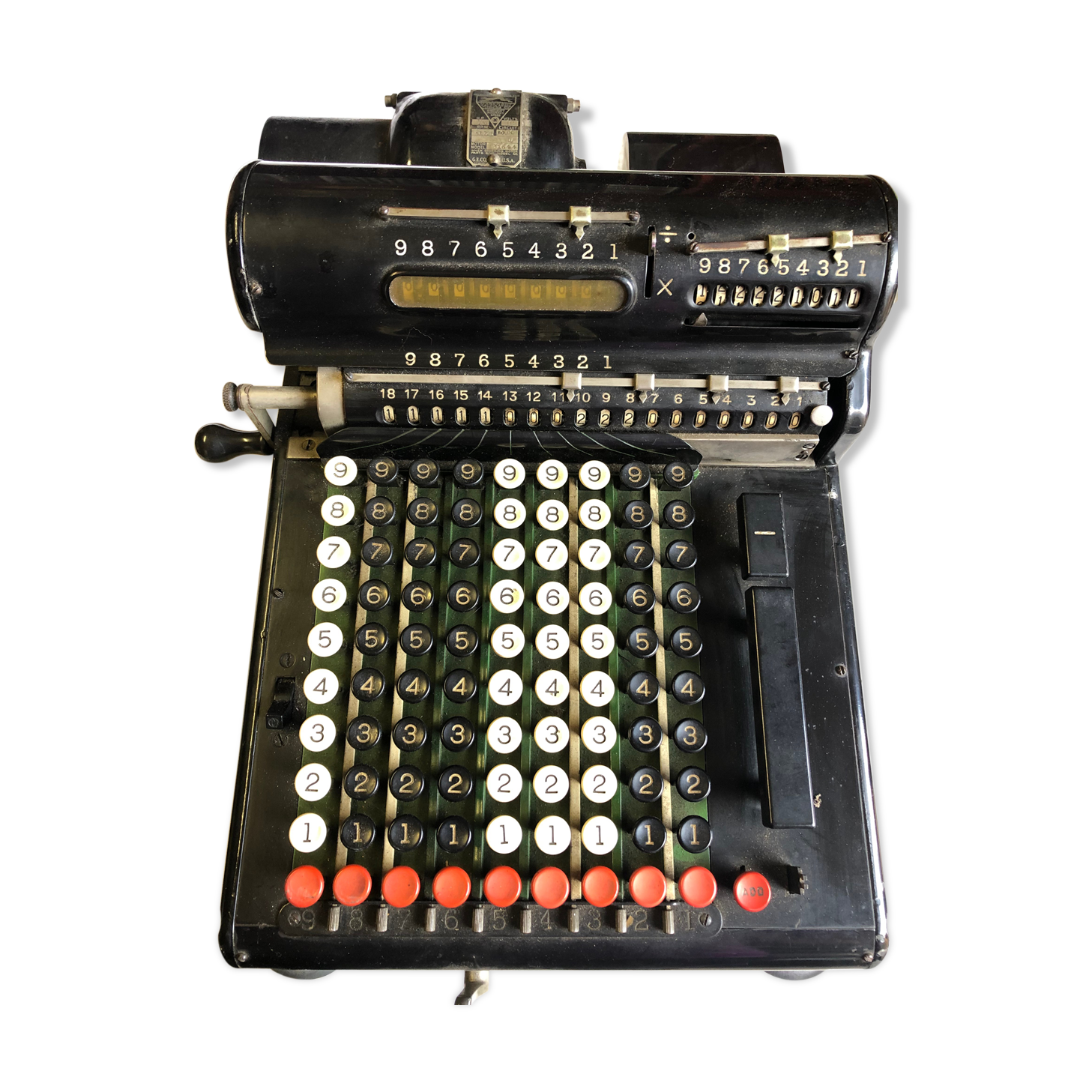 Machine à calculer / calculatrice mécanique Marchant | Selency