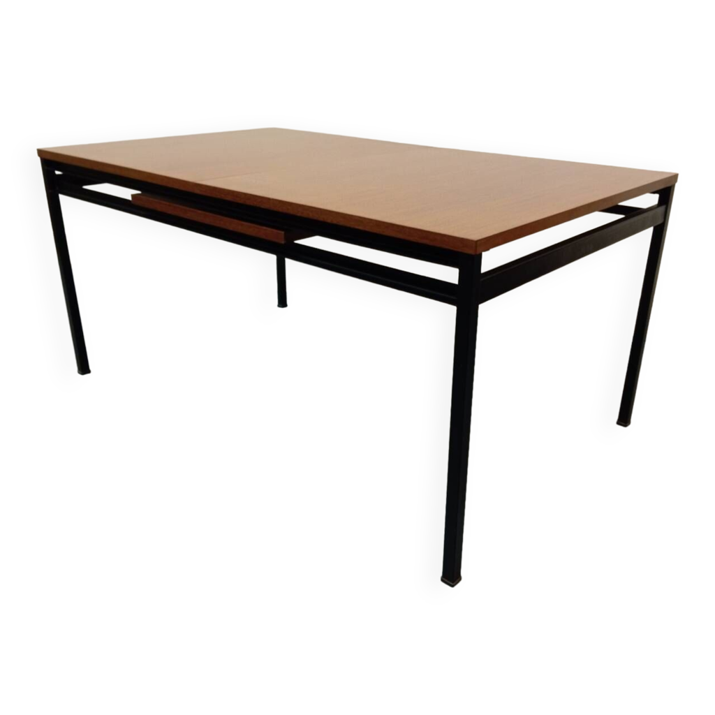 Table design en teck Marcel Gascoin | Selency