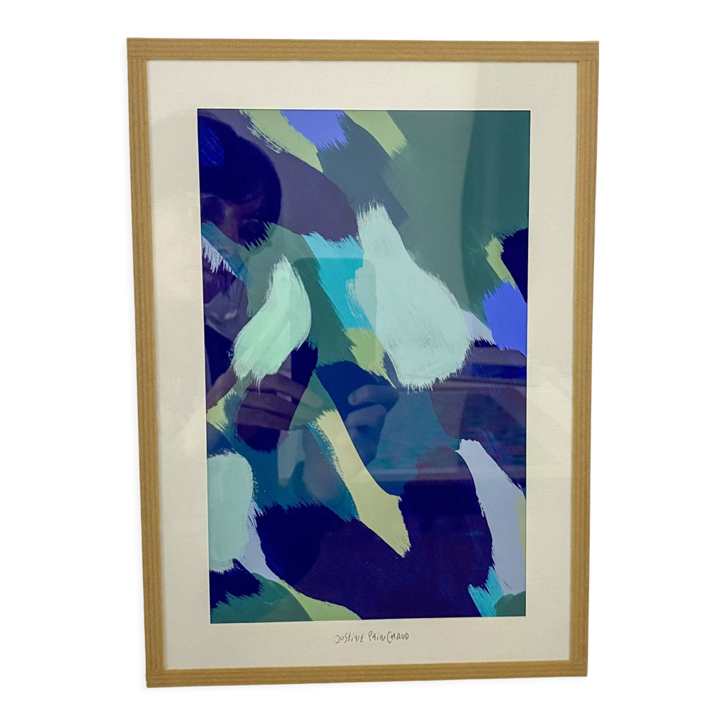 Peinture originale sous-verre | Selency