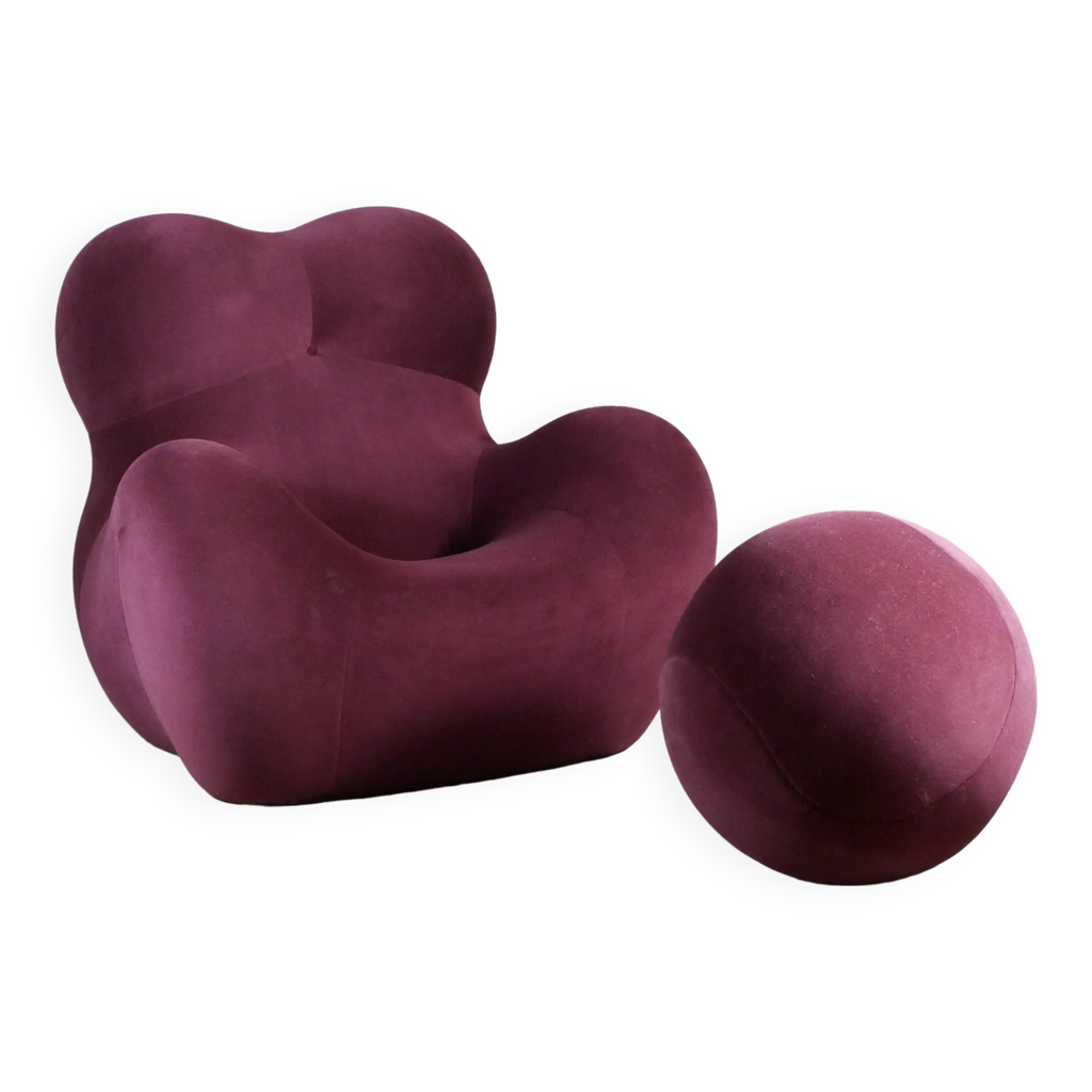 Fauteuil et ottoman La Mamma, UP5 et 6, Gaetano Pesce pour B&B Italia ...