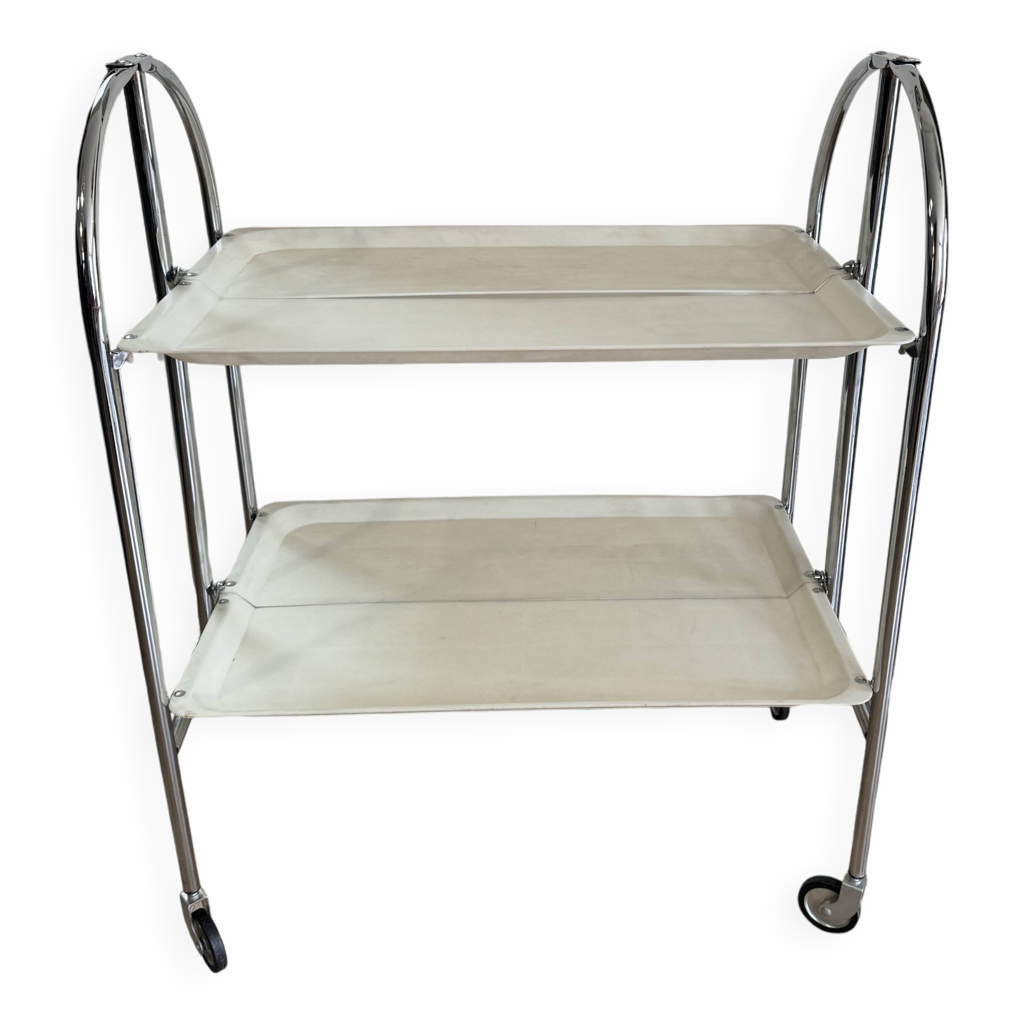 desserte pliante blanche année 70 | Selency