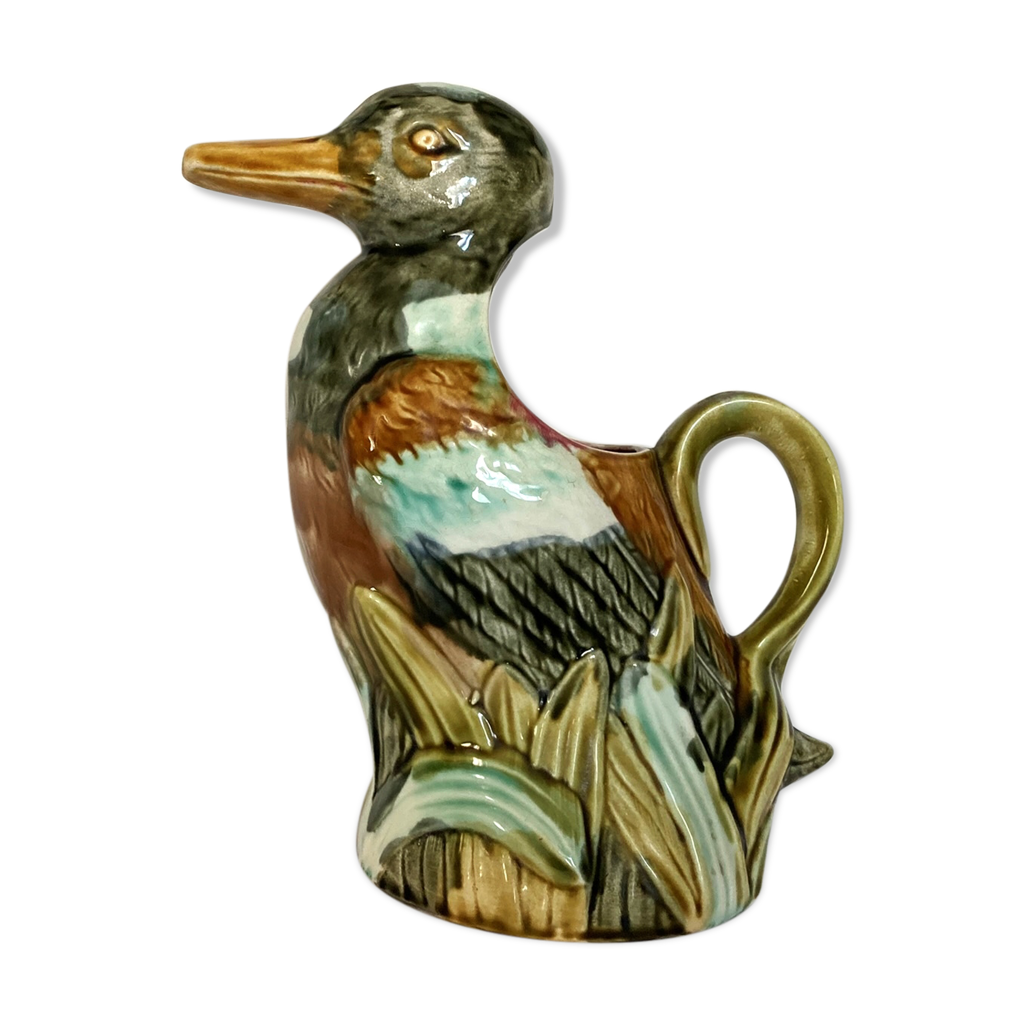 Pichet canard barbotine Onnaing XXème | Selency