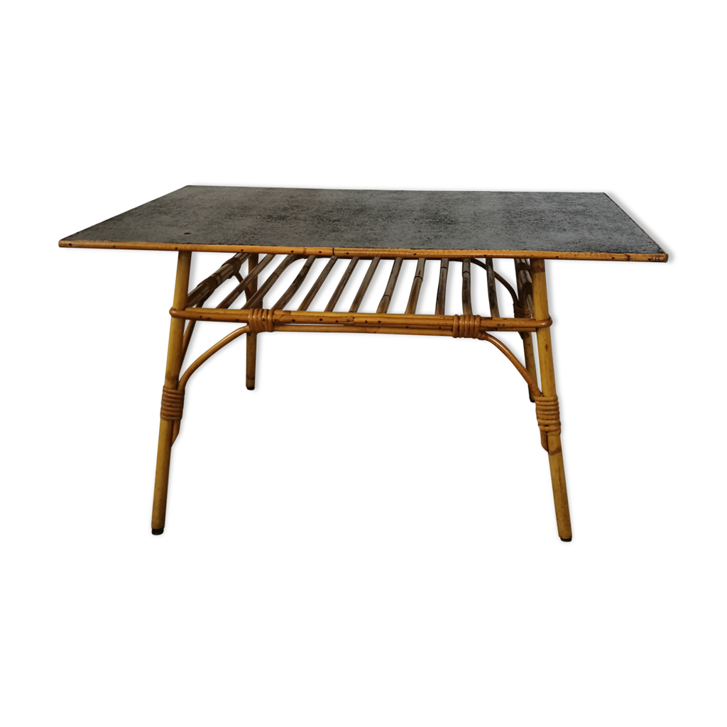 Table basse en rotin | Selency